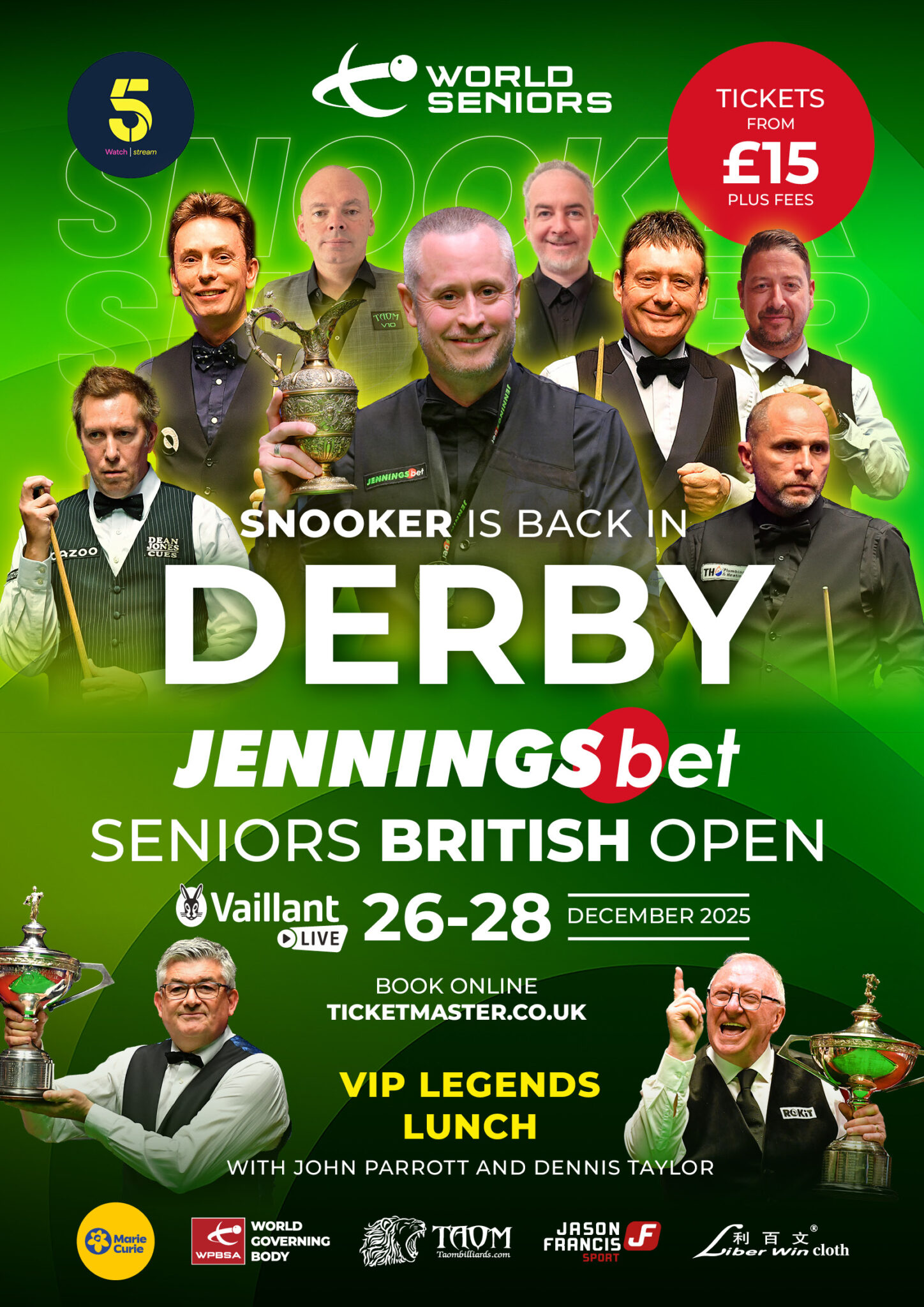 JenningsBet British Seniors Snooker Open 2025 | Draw & Format ...