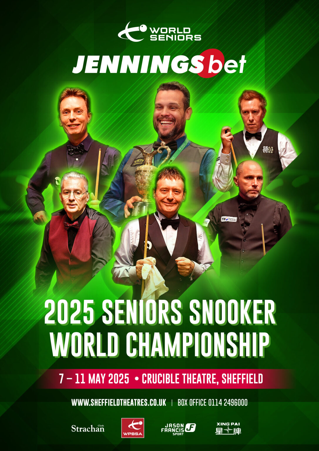 Line-Up Confirmed for 2025 JenningsBet World Seniors Snooker ...